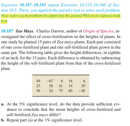 Solved Exercises 10.187-10.192 repeat Exercises | Chegg.com