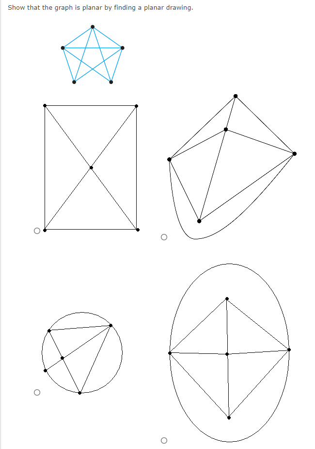 Solved Show that the graph is planar by finding a planar | Chegg.com