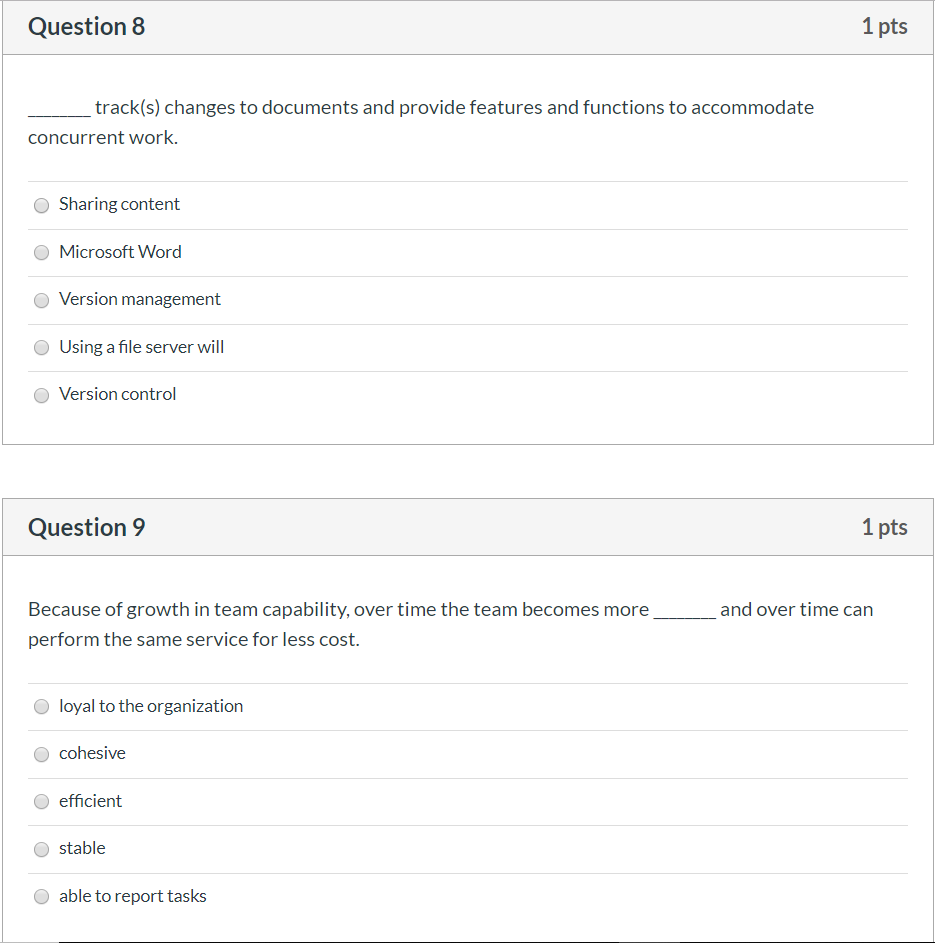 Solved Question 6 1 pts What happens when a user checks out | Chegg.com