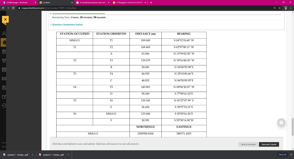 Solved A closed-loop traverse was run around a mango orchard | Chegg.com