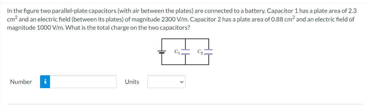 Solved In the figure two parallel-plate capacitors (with air | Chegg.com