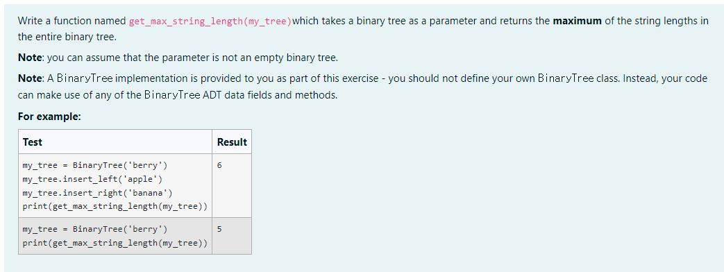 Solved Define a function called create_full_tree(level) | Chegg.com