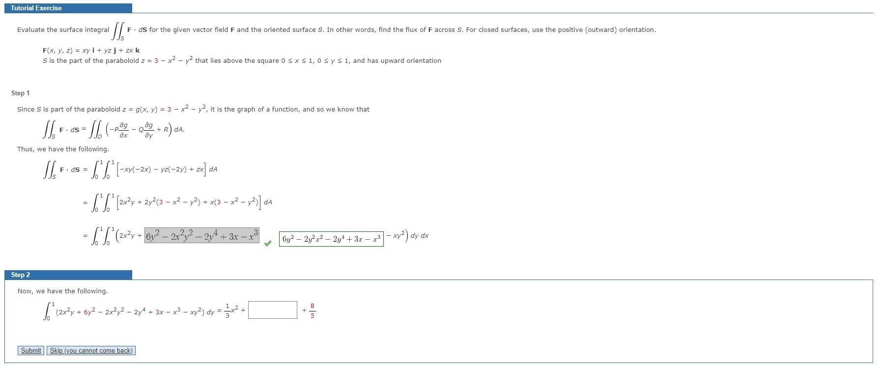 Solved F(x,y,z)=xyi+yzj+zxk S is the part of the paraboloid | Chegg.com