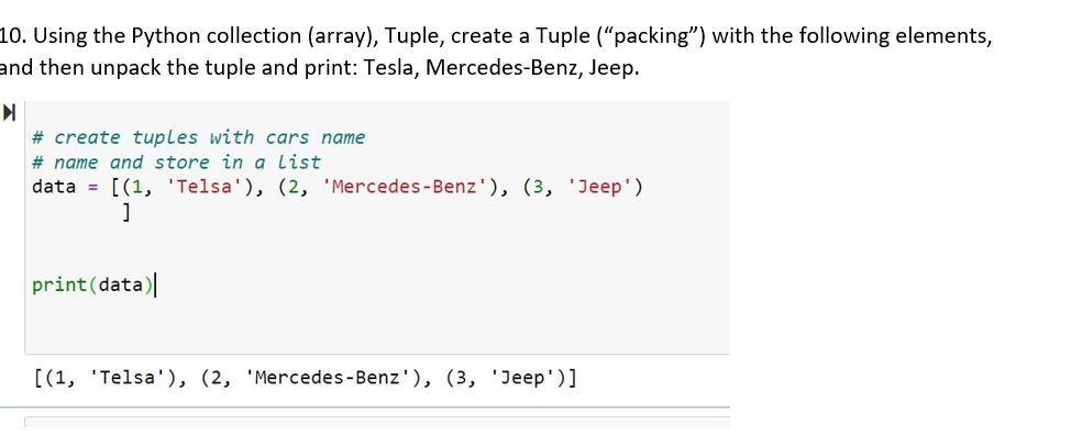 Solved 2. Using the set() constructor create a set from an | Chegg.com