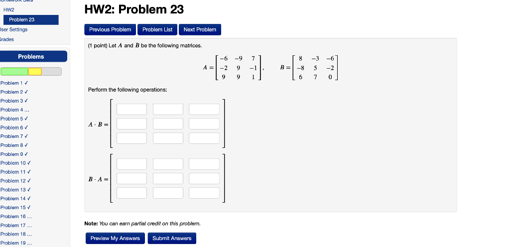 Solved HW2 Problem 23 User Settings Grades Problems Problem | Chegg.com