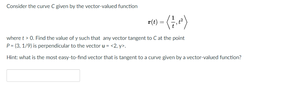 Solved Consider the curve C given by the vector-valued | Chegg.com