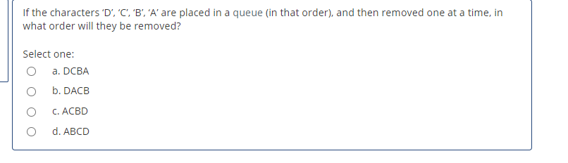 Solved A normal queue, if implemented using an array of size | Chegg.com