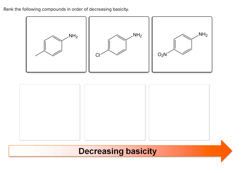 Solved Rank the following compounds in order of decreasing | Chegg.com