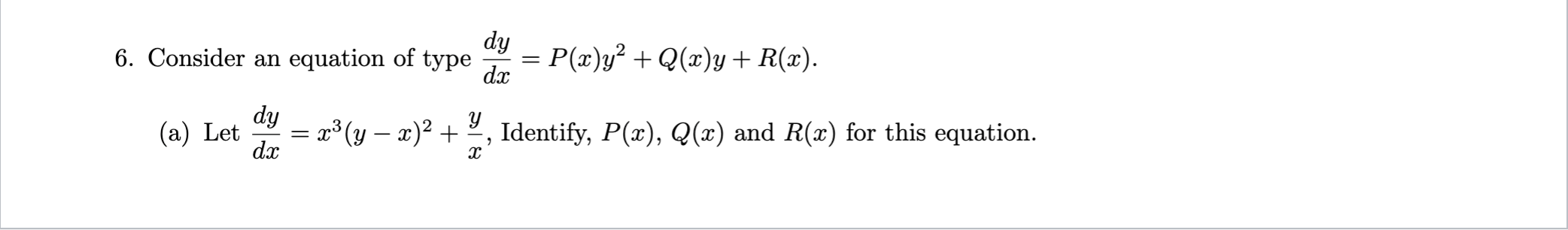 Solved 6. Consider an equation of type | Chegg.com