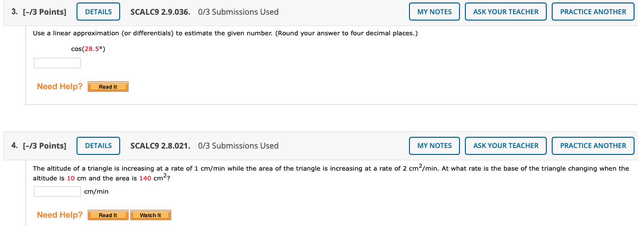Solved 5. [0/3 Points) DETAILS PREVIOUS ANSWERS SCALC9 | Chegg.com