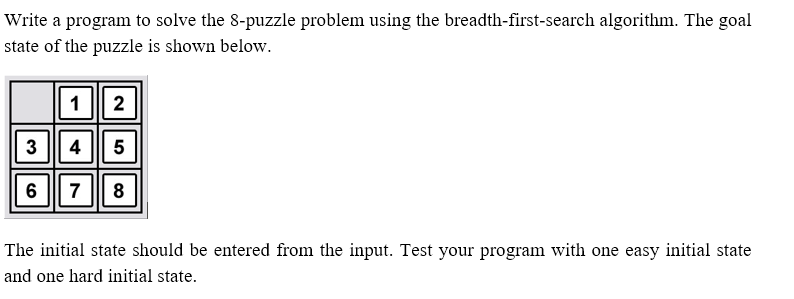 Solved PLEASE USE C++ USE BREADTH FIRST SEARCH USE BREADTH | Chegg.com