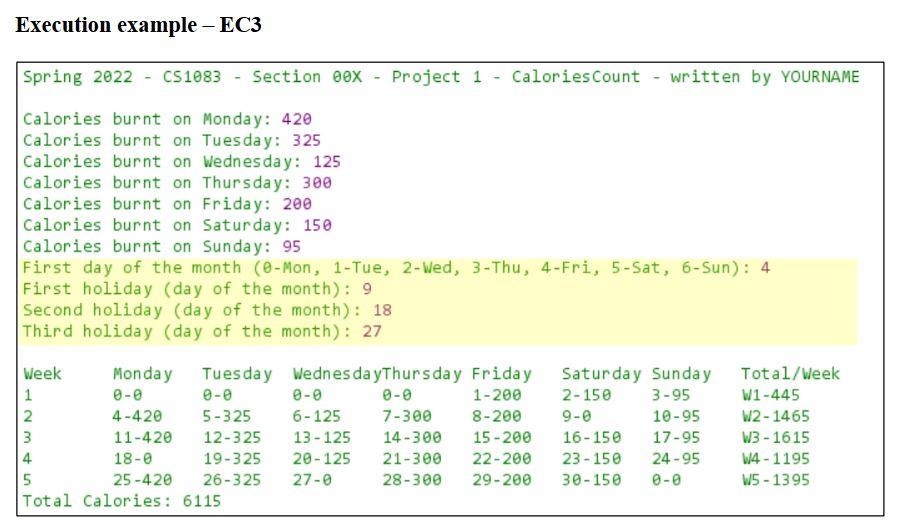 Solved Execution example - EC3 Spring 2022 - CS1083 - | Chegg.com