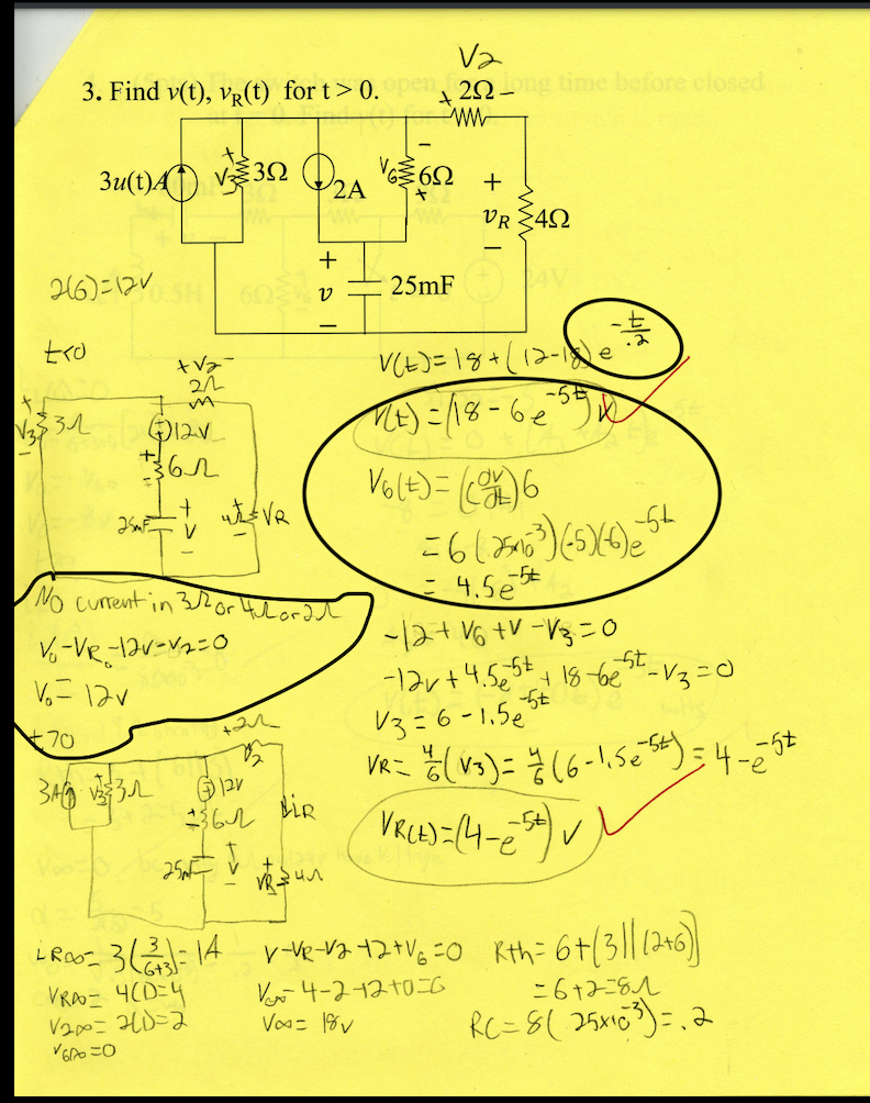 Solved Explain Where I Circled And Where The E 5t Comes F 