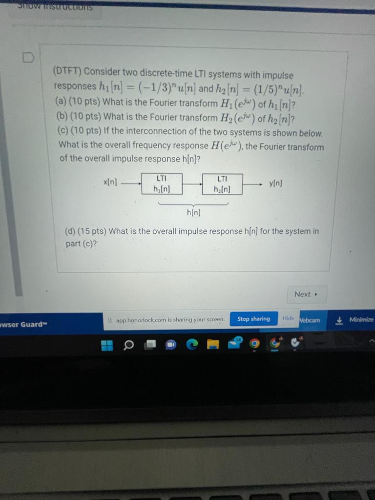 Solved (DTFT) Consider two discrete-time LTI systems with | Chegg.com