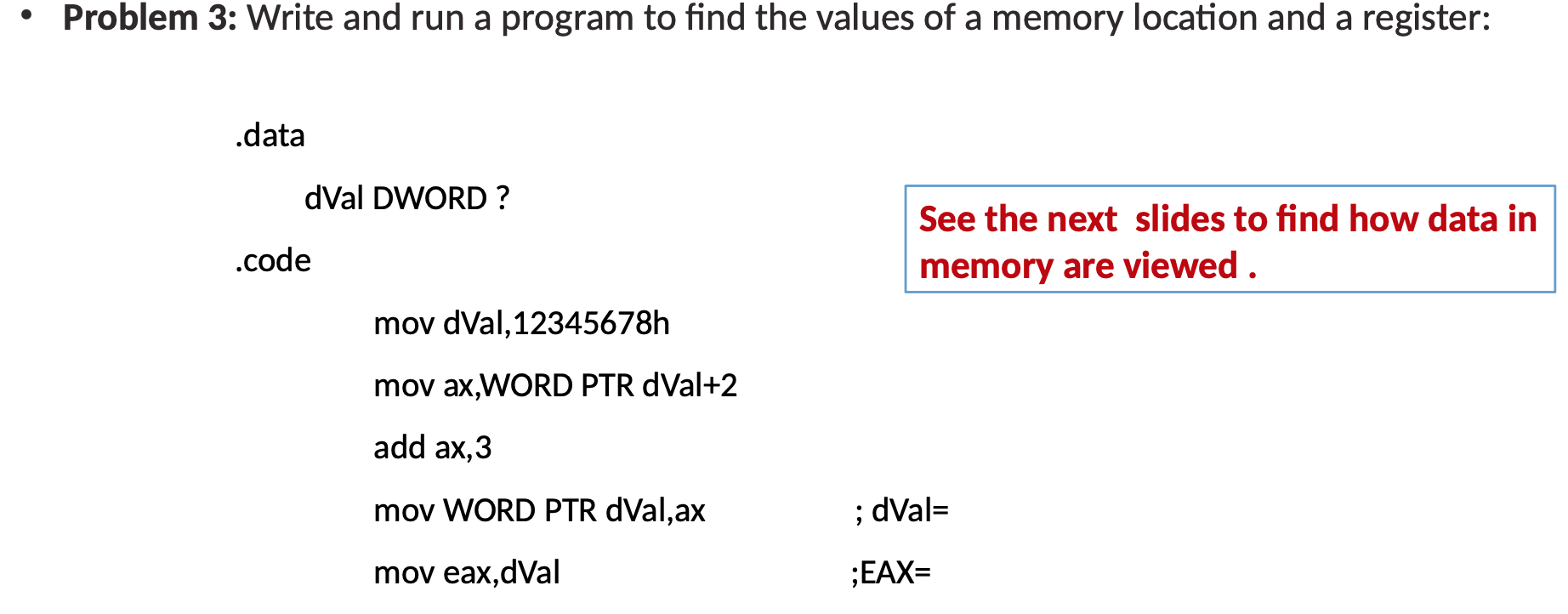 Problem 3: Write and run a program to find the values | Chegg.com