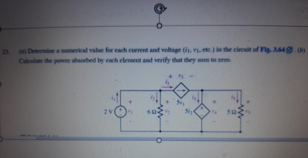 Solved 3. (a) Determine a numerical value for each current | Chegg.com