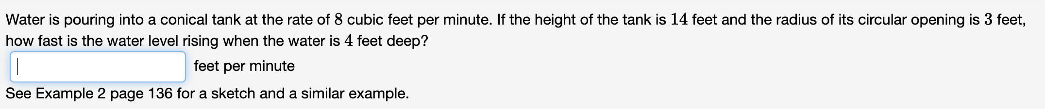 Solved Water is pouring into a conical tank at the rate of 8 | Chegg.com