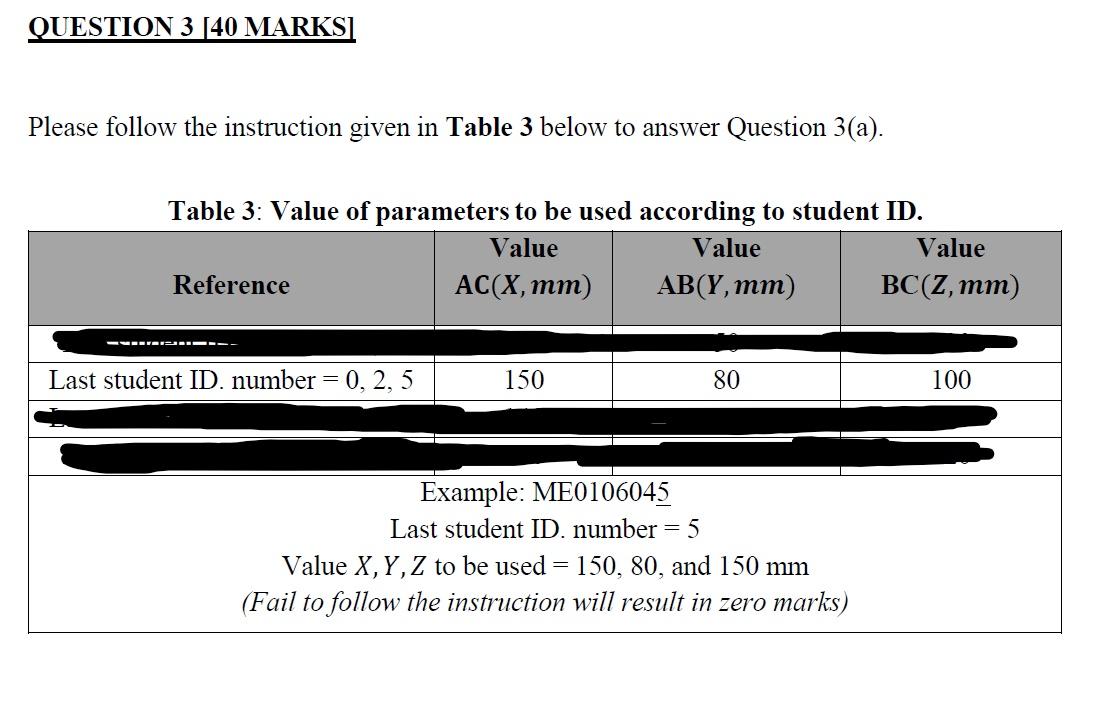 Solved QUESTION 3 [40 MARKSI Please follow the instruction | Chegg.com