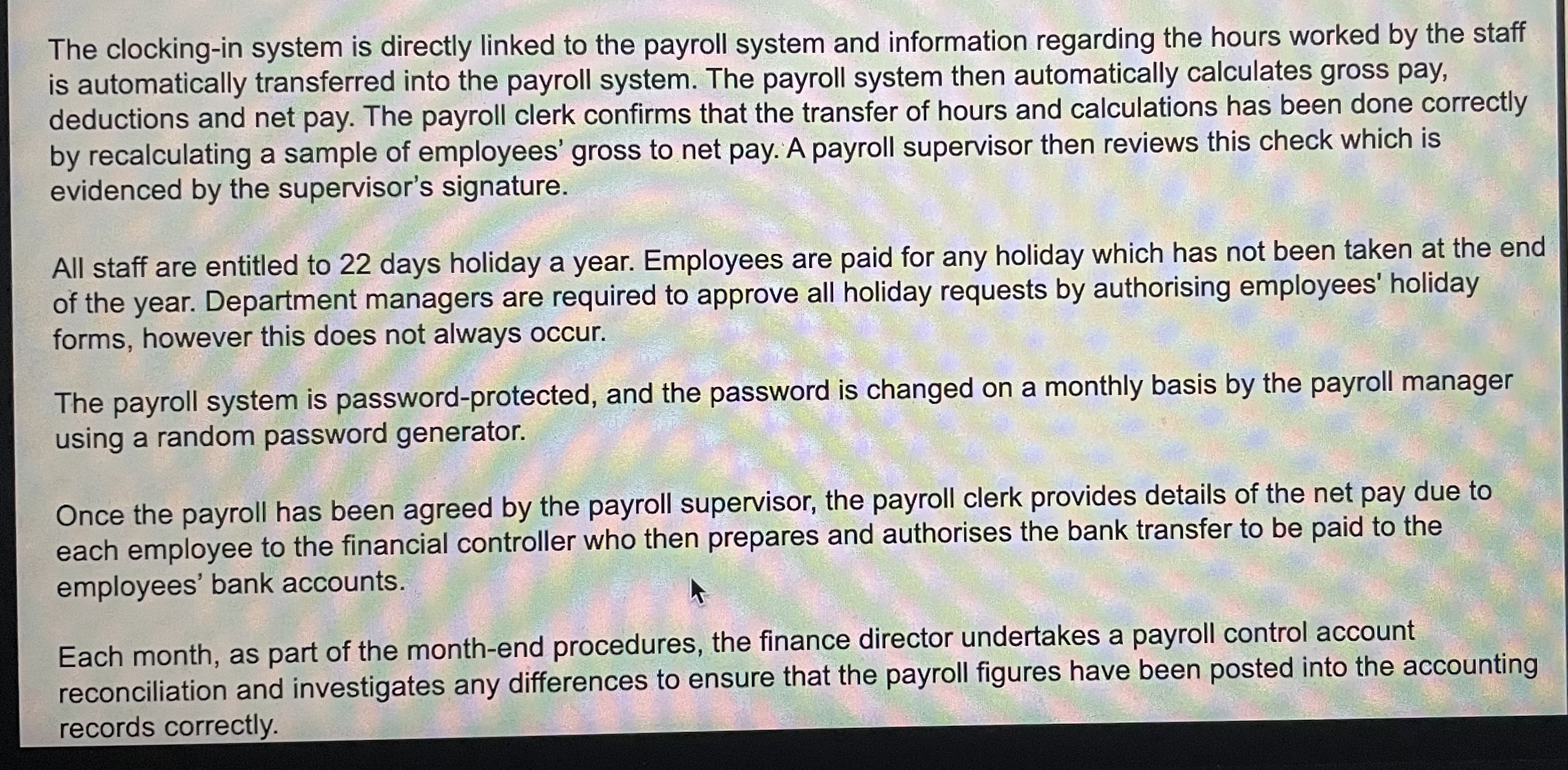 Solved (d) Describe substantive procedures the auditor | Chegg.com