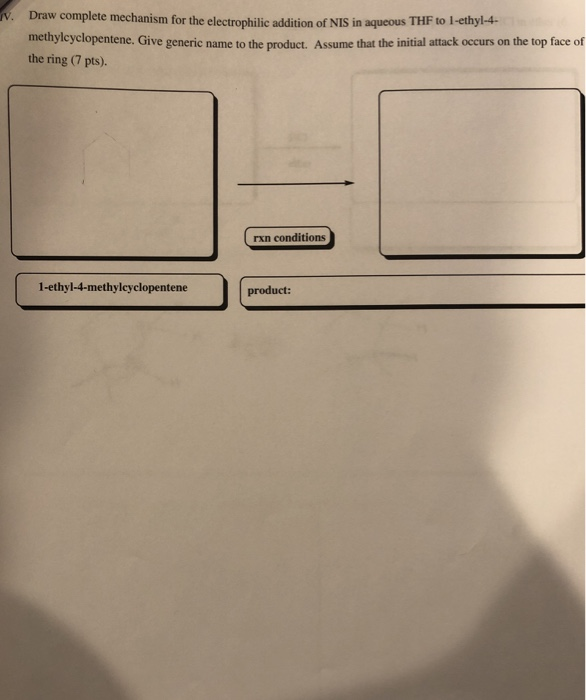 Solved Draw complete mechanism for the reaction below (8 | Chegg.com