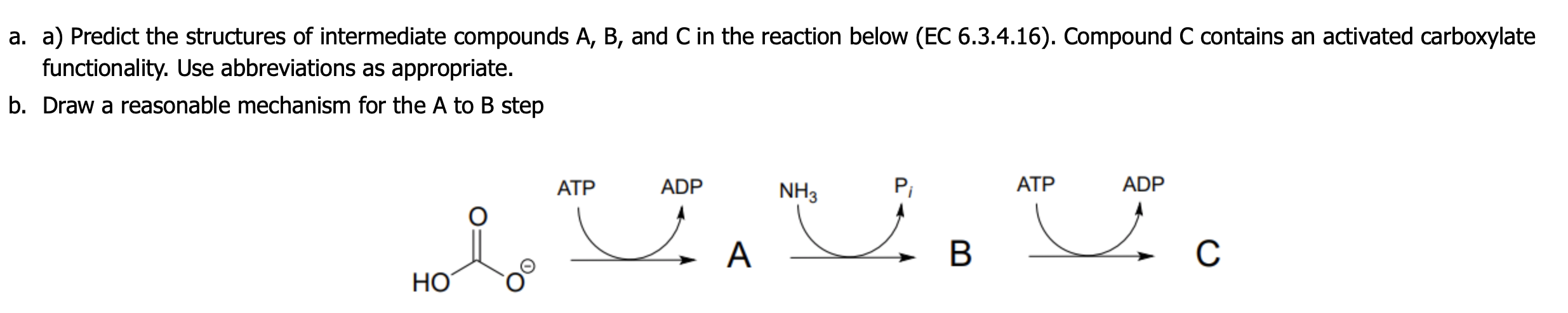 a. a) Predict the structures of intermediate | Chegg.com