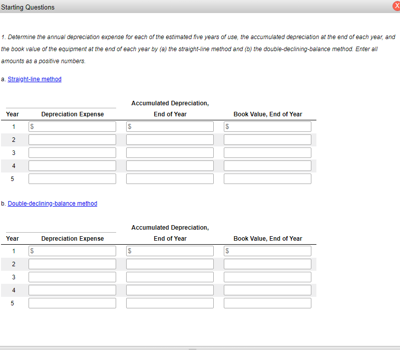 Solved New lithographic equipment, acquired at a cost of | Chegg.com