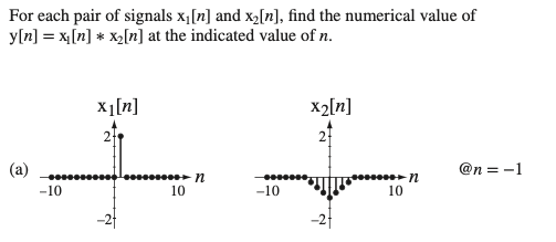 Solved For each pair of ﻿signals x1[n] ﻿and x2[n], ﻿find the | Chegg.com
