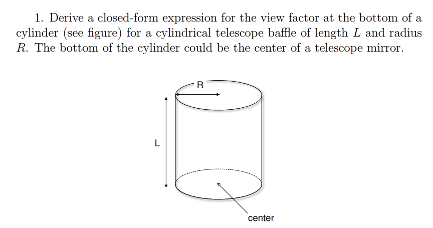 Solved 1. Derive a closed-form expression for the view | Chegg.com
