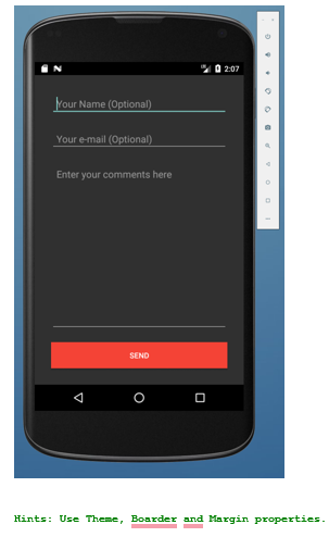 Solved Hints: Use Theme, Boarder and Margin properties. | Chegg.com