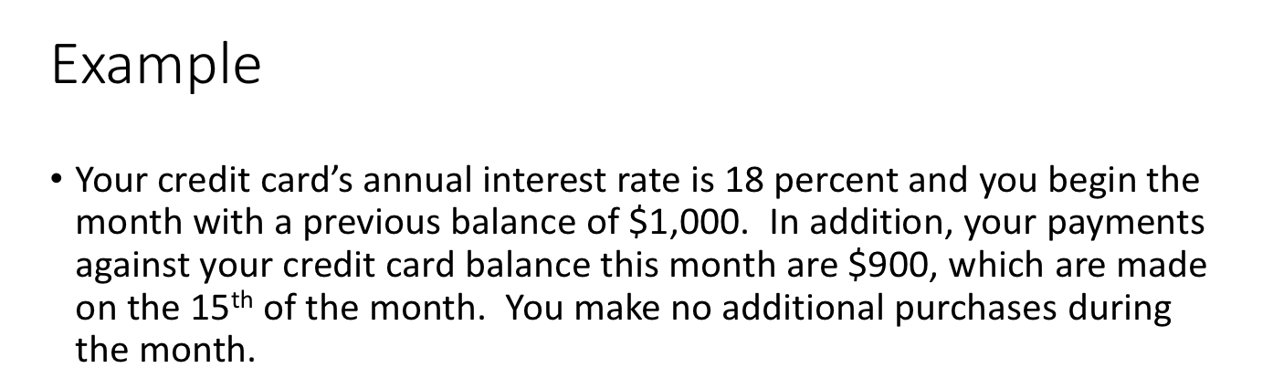 Solved A) Use adjusted balance Method to calculate the | Chegg.com