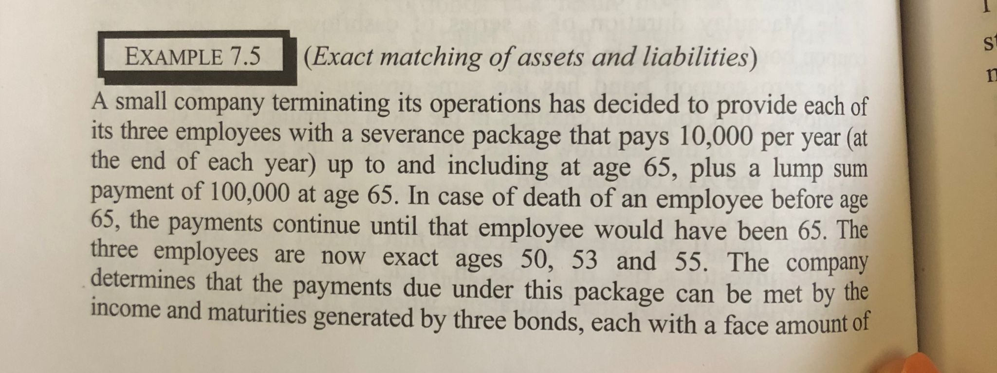 2.2 In order to match asset income to the liabilities | Chegg.com