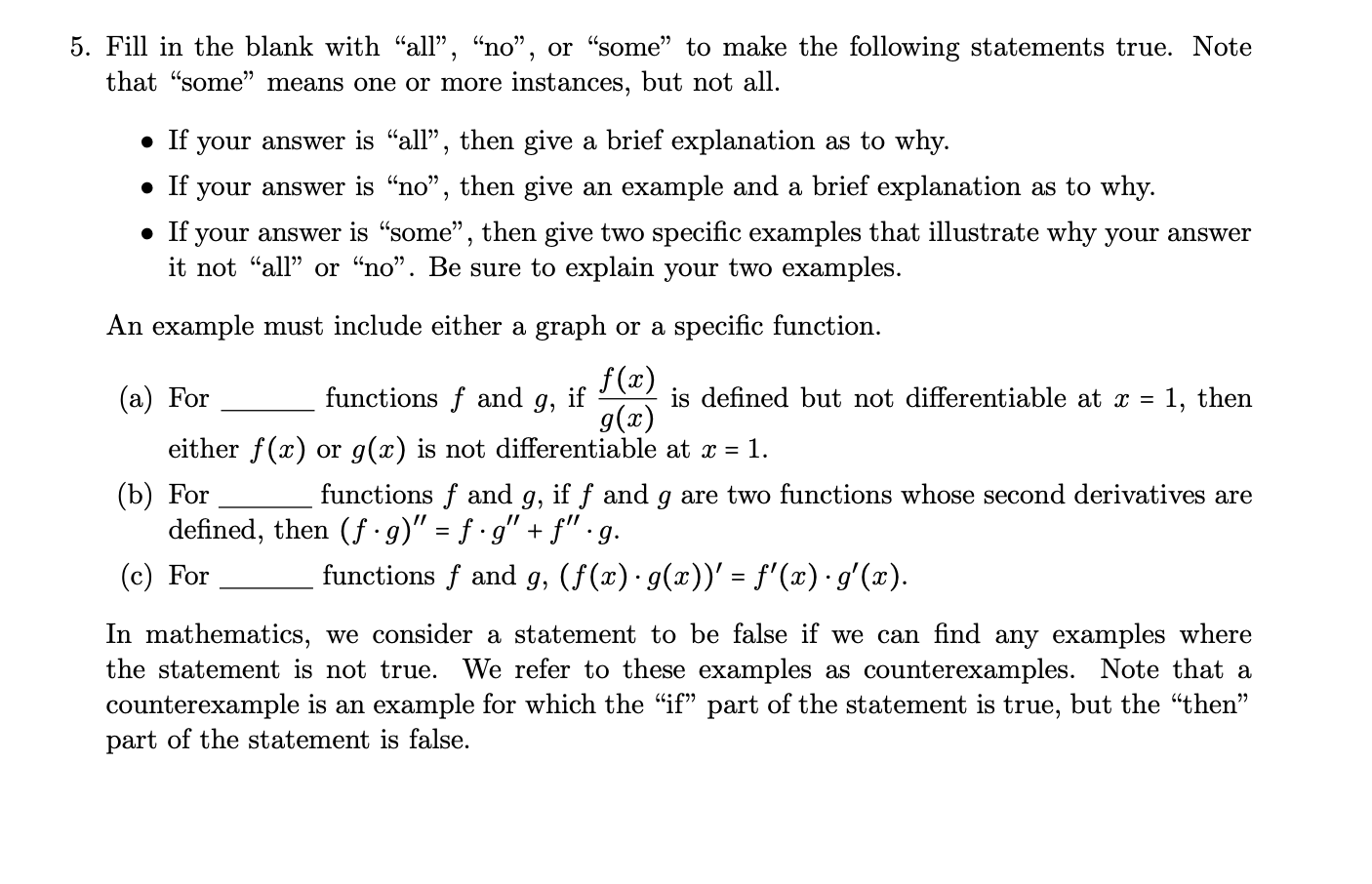 Solved Please provide two examples and an explanation if | Chegg.com