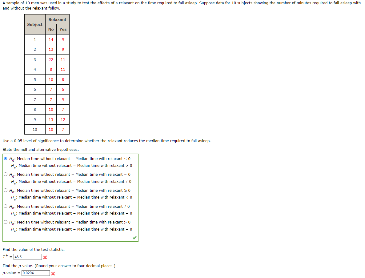 Solved A sample of 10 men was used in a study to test the | Chegg.com