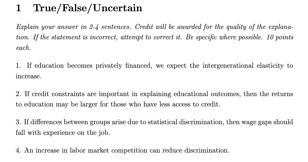 Solved Explain your answer in 2-4 sentences. Credit will be | Chegg.com