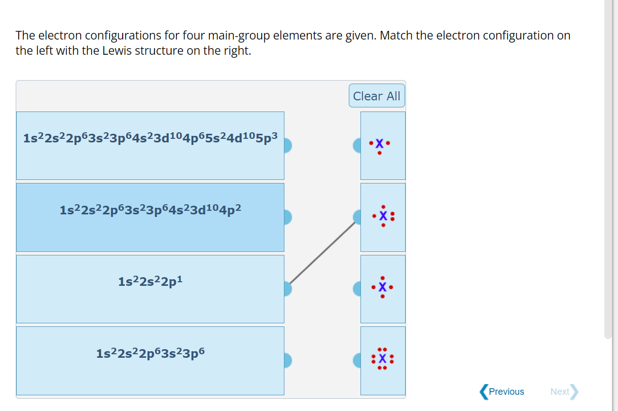 The electron configurations for four main-group | Chegg.com