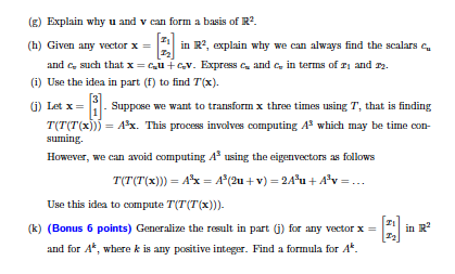 Solved 3. This problem involves eigenvectors and | Chegg.com