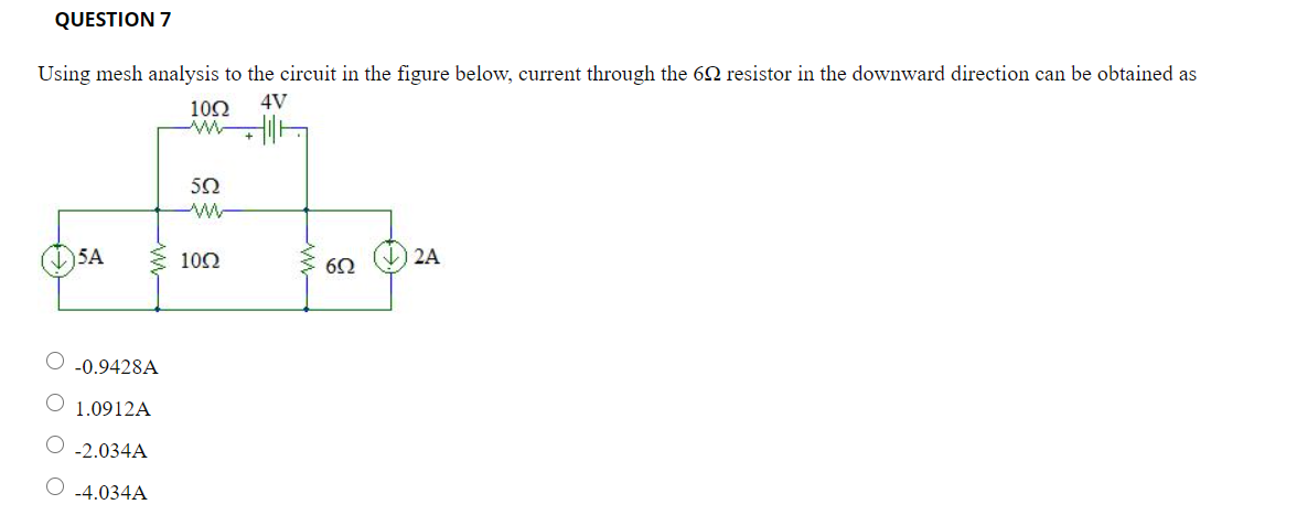 Solved QUESTION 1 The total resistance Rt of the network | Chegg.com