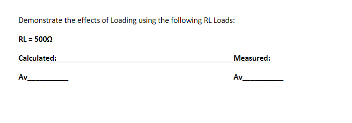 Solved VDB Class A Amplifier. Plot DC Load Line Calculated | Chegg.com