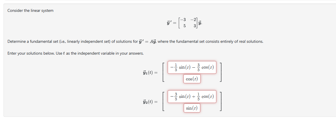 Solved Consider the linear | Chegg.com