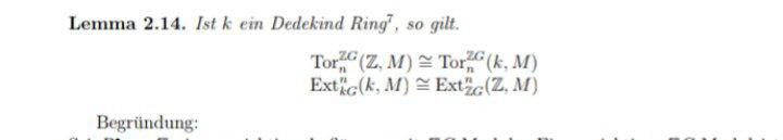 Solved Lemma 2.14. Ist k ein Dedekind Ring 7, so gilt. | Chegg.com