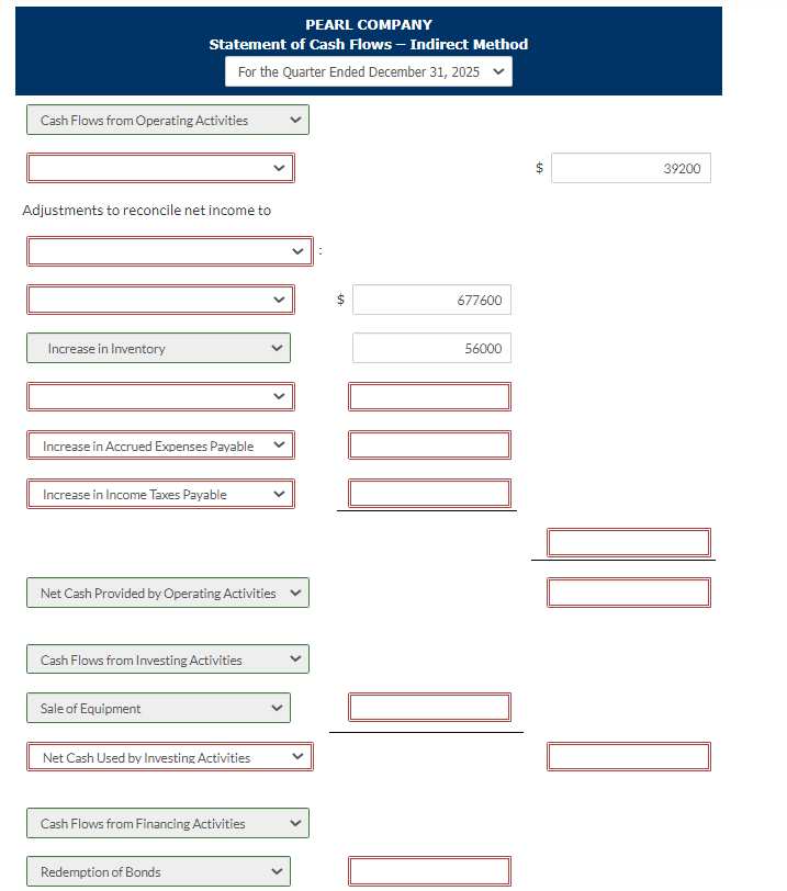 Solved Presented here are the financial statements of Pearl | Chegg.com