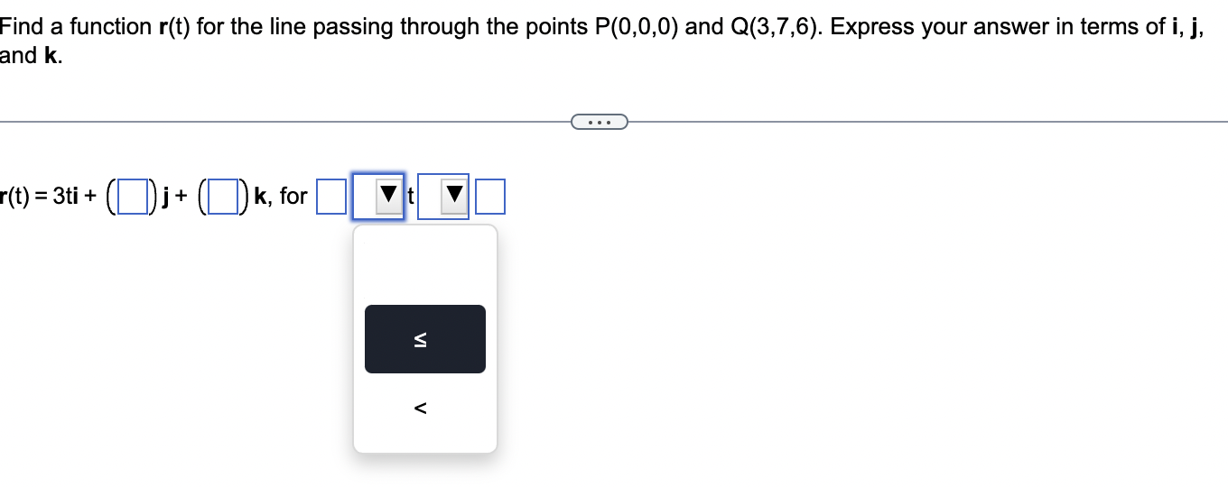 Solved Find a function r(t) for the line passing through the | Chegg.com