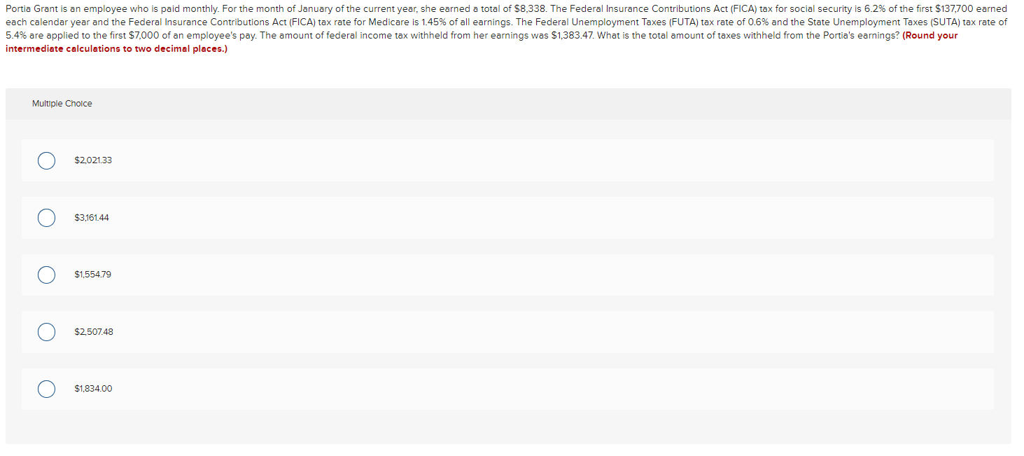 Solved intermediate calculations to two decimal places.) | Chegg.com