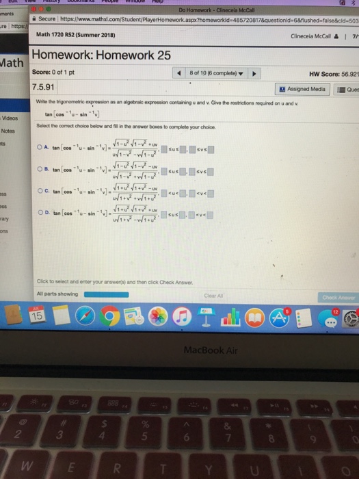 Solved Do Homework-Clinecela McCal ? Secure | | Chegg.com