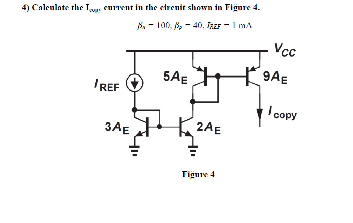Solved 4) Calculate the Icopy current in the circuit shown | Chegg.com