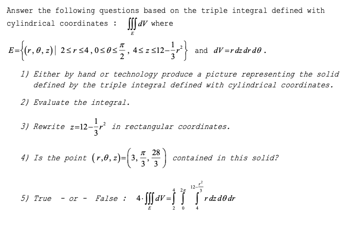 Solved Answer the following questions based on the triple | Chegg.com