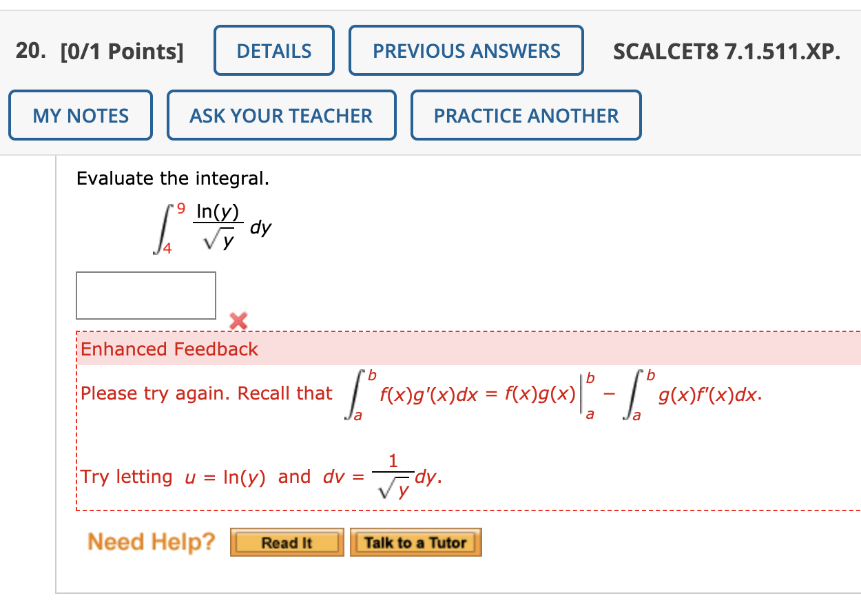 Solved 14. [0/1 Points] DETAILS PREVIOUS ANSWERS SCALCET8 | Chegg.com
