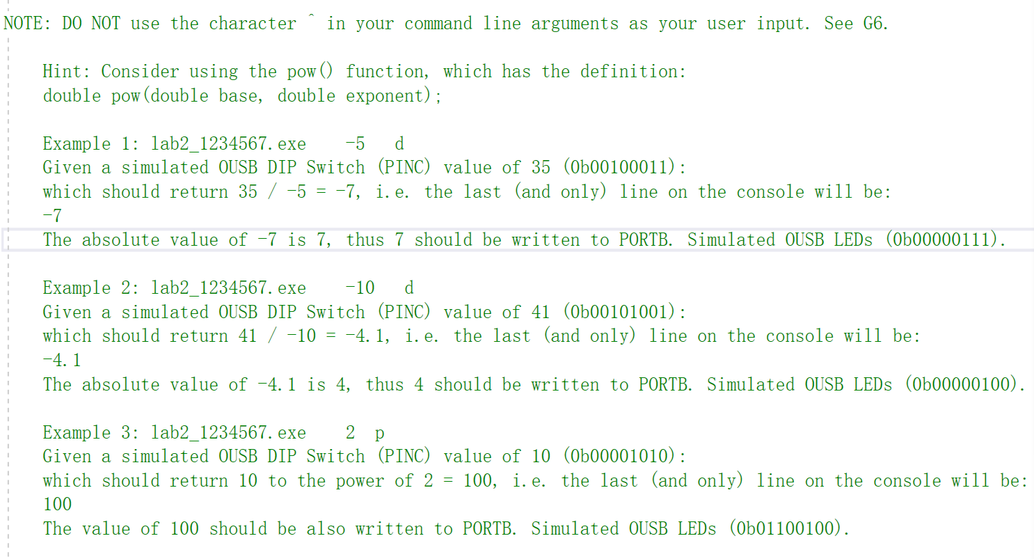 Solved F1. For situation where NO command line arguments are | Chegg.com