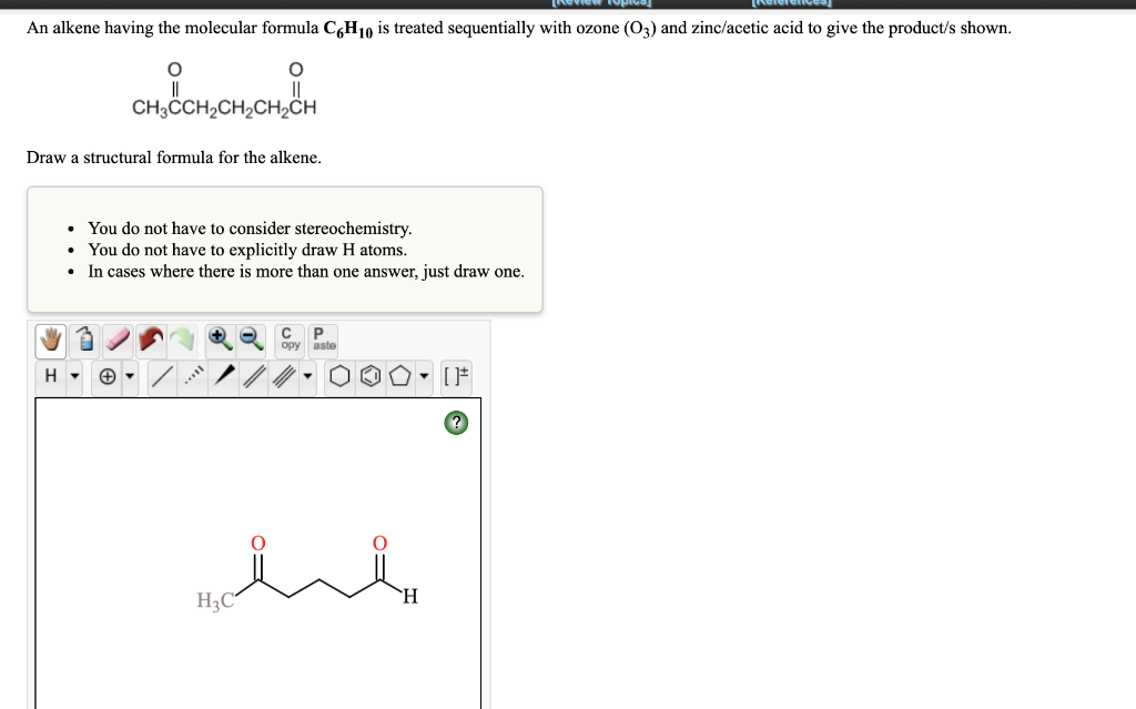 Solved An alkene having the molecular formula C6H10 is | Chegg.com