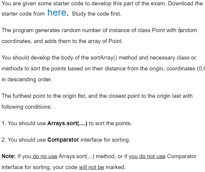 Solved Start code import java.util.Arrays; import | Chegg.com Solved Start code import java.util.Arrays; import | Chegg.com